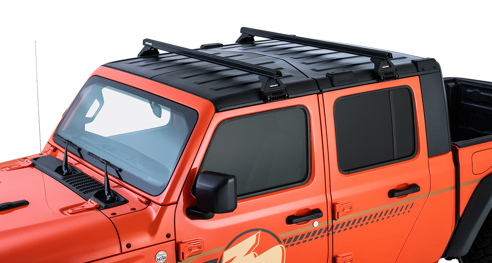 Heavy Duty RL110 Black 2 Bar Roof Rack | Rhino-Rack AU