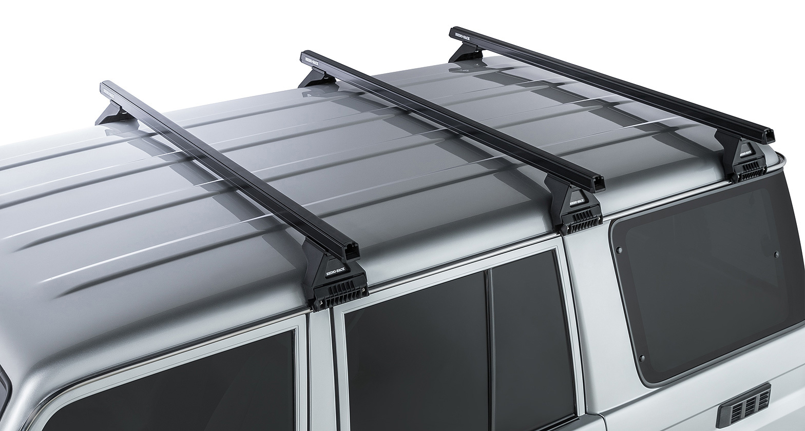 Heavy Duty RL110 Black 3 Bar Roof Rack | Rhino-Rack AU
